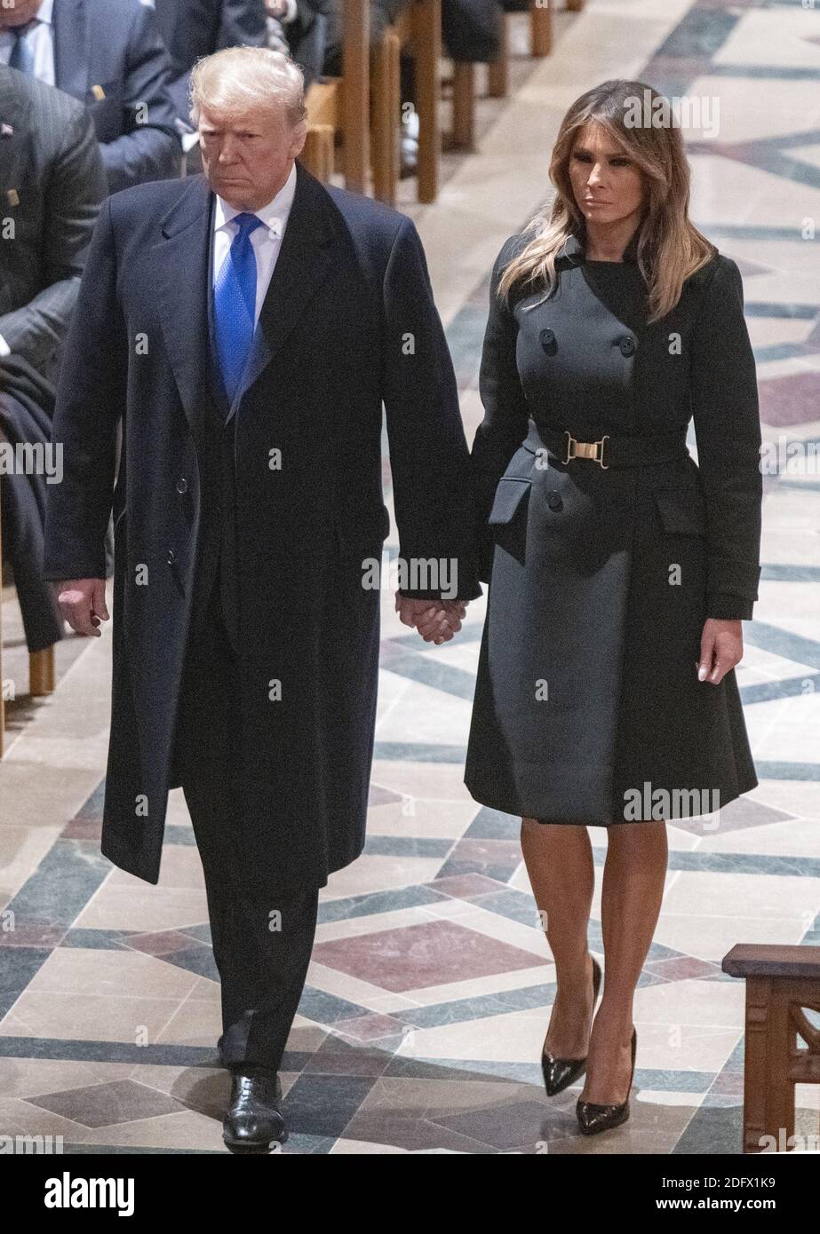 United States President Donald J. Trump and first lady Melania Trump ...