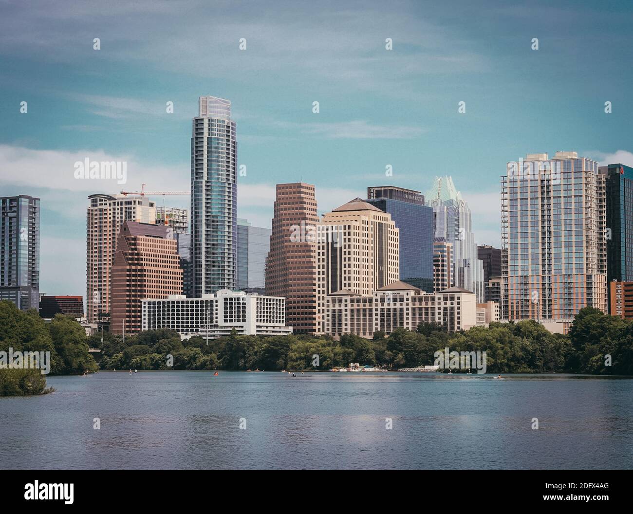 Looking Over Austin Stock Photo - Alamy