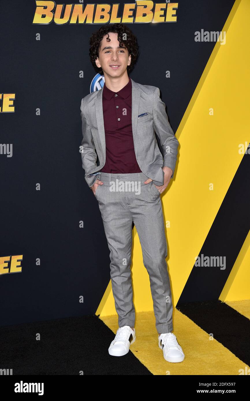 Jason Drucker attends the Bumblebee World Premiere on December 9, 2018 ...