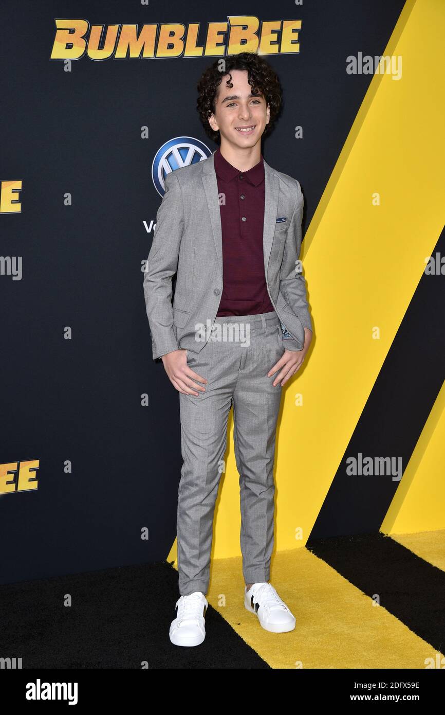 Jason Drucker attends the Bumblebee World Premiere on December 9, 2018 ...