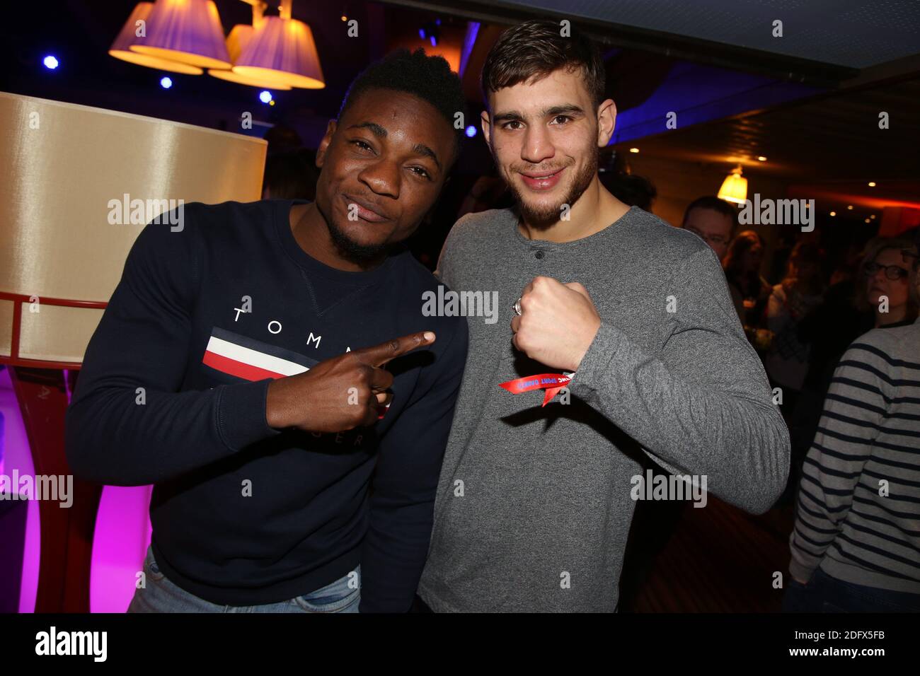 EXCLUSIVE - Christian M Billi-Assomo and Mathieu Bauderlique attending ...