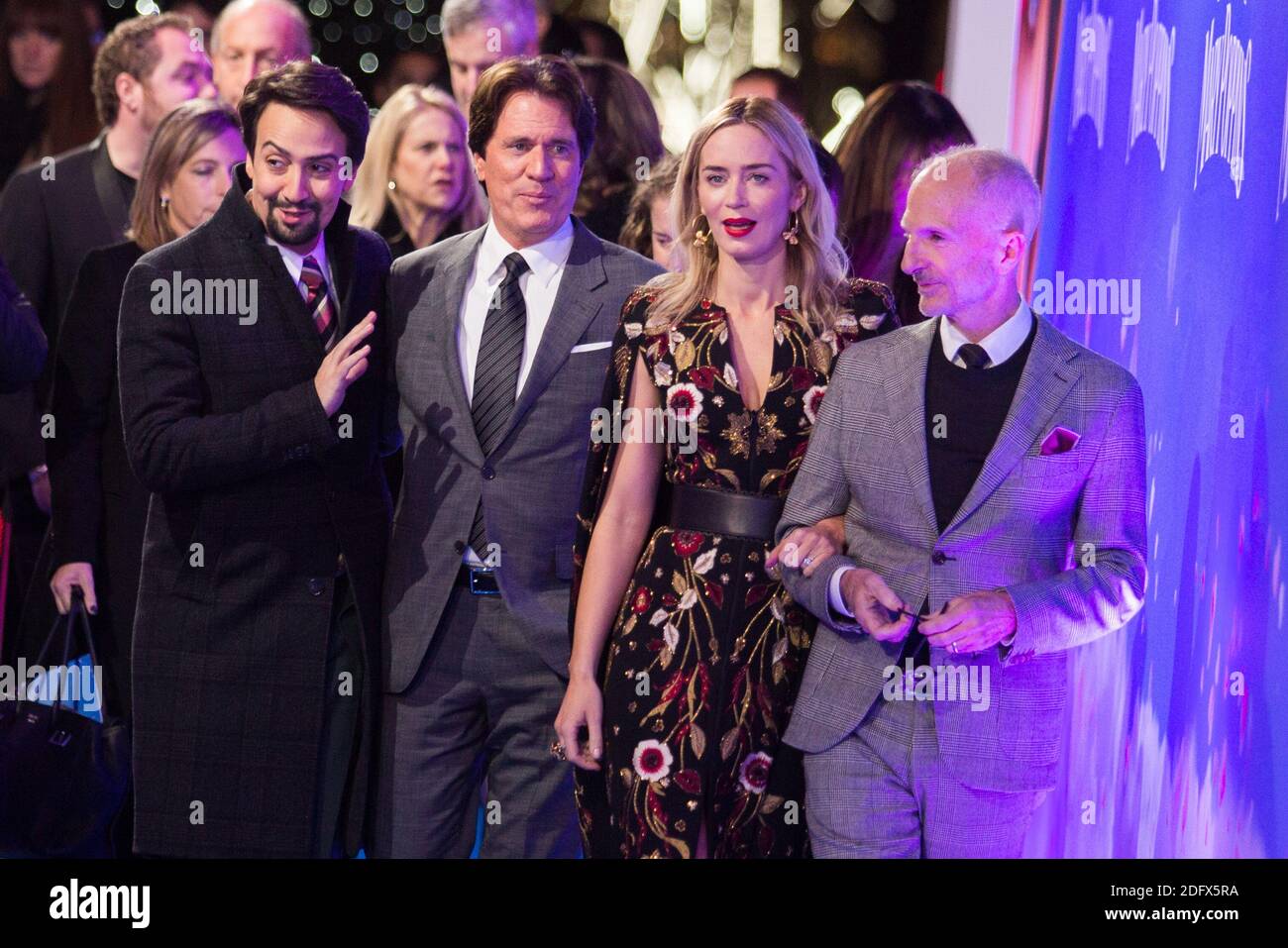 Lin-Manuel Miranda, Rob Marshall, Emily Blunt and John DeLuca attends ...