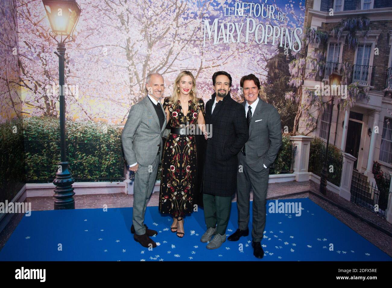 John DeLuca, Emily Blunt, Lin-Manuel Miranda and Rob Marshall attends ...