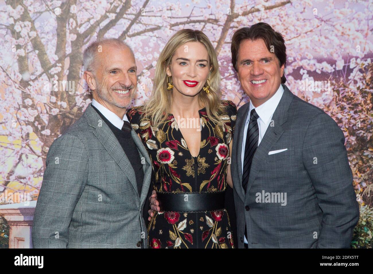 John DeLuca, Emily Blunt and Rob Marshall attends 'Le Retour de Mary ...