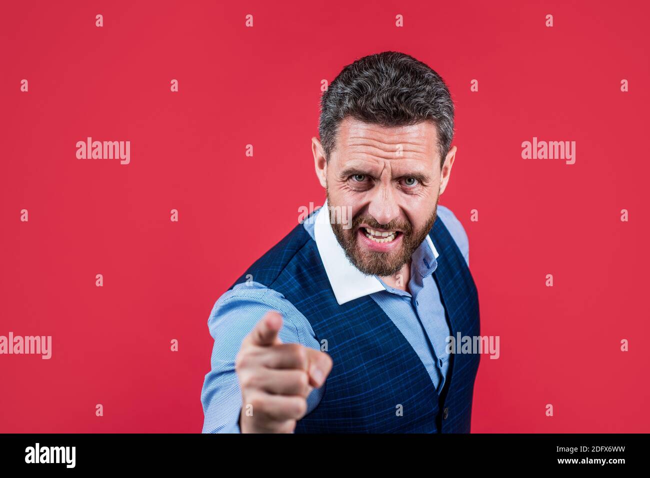 Angry guy yelling finger pointing hi-res stock photography and images ...