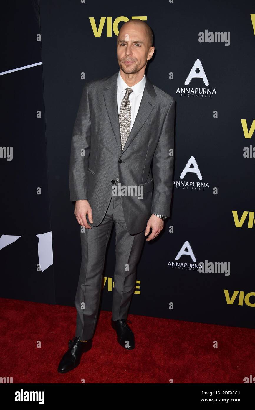 Sam Rockwell attends the World Premiere of 'Vice' at AMPAS Samuel ...