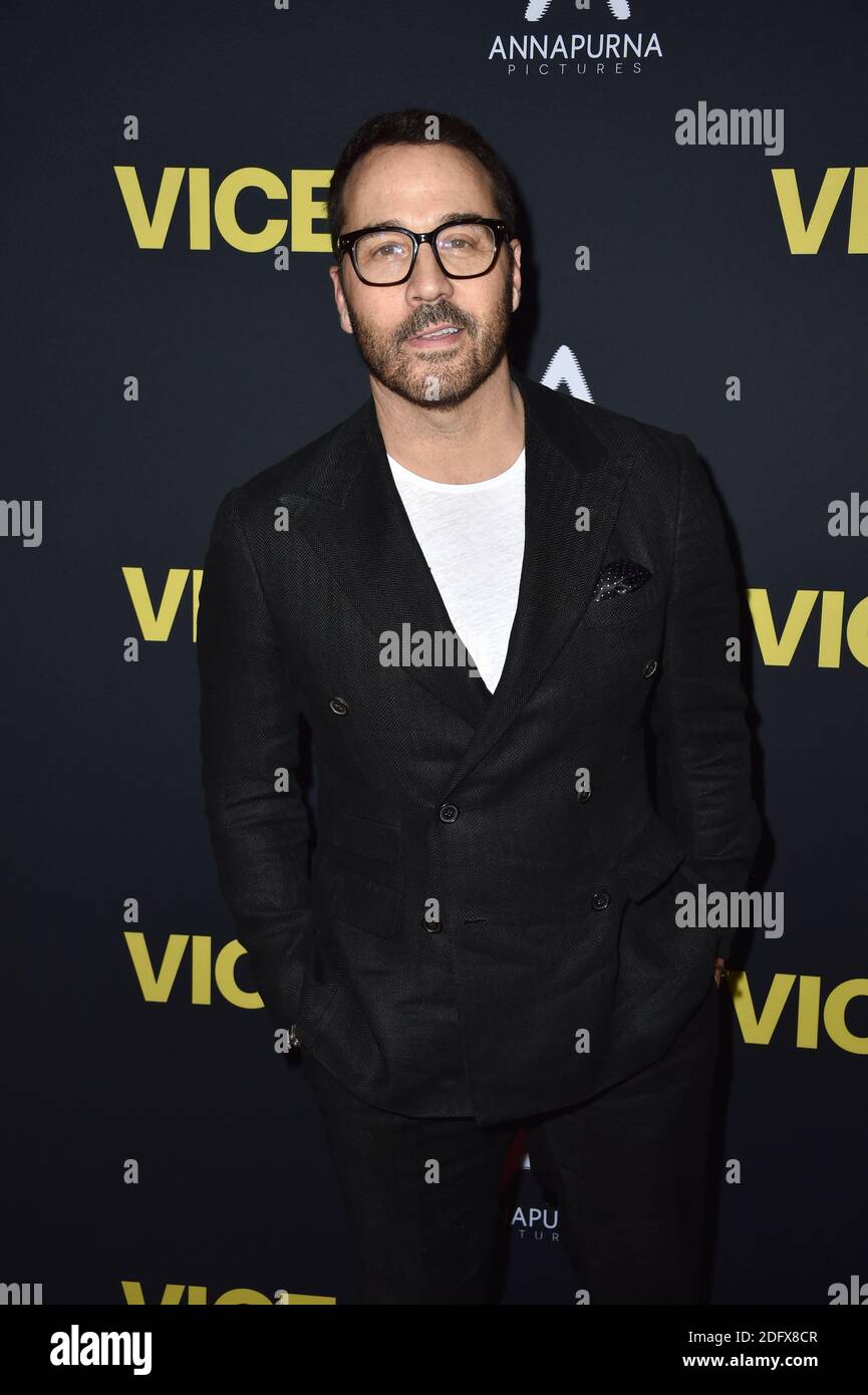 Jeremy Piven attends the World Premiere of 'Vice' at AMPAS Samuel ...