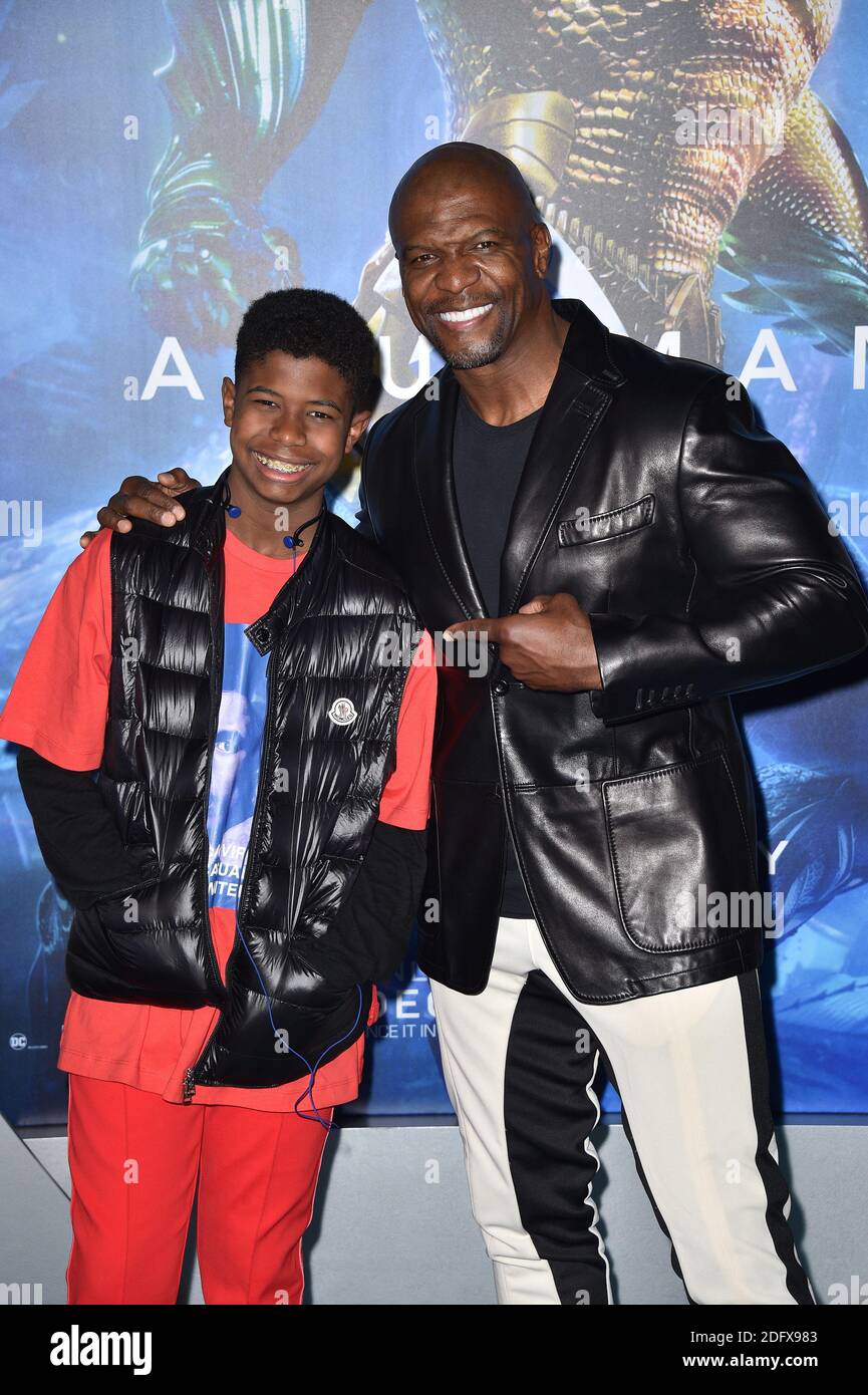 Isaiah Crews, Terry Crews attend the premiere of Warner Bros. Pictures ...