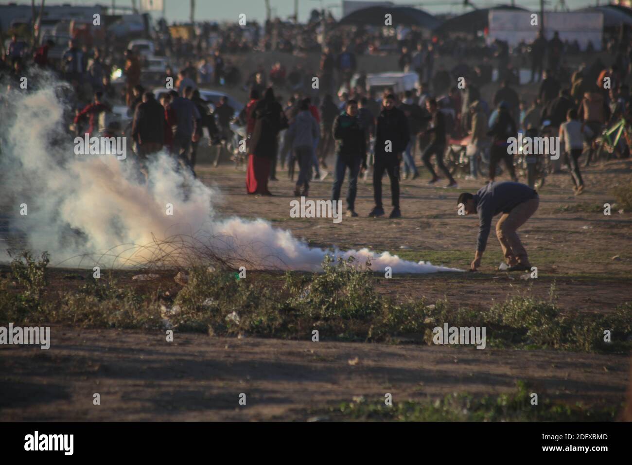 'Great March of Return' demonstrations in Gaza, Palestine, on December ...