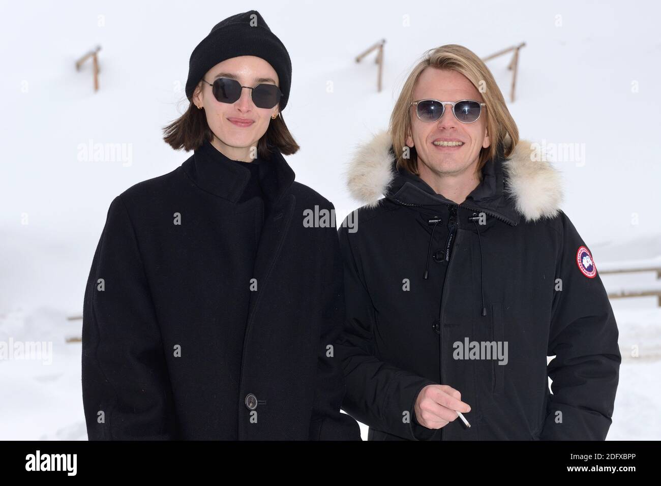Charlotte Le Bon and Alex Lutz attending the 10th Les Arcs Film ...