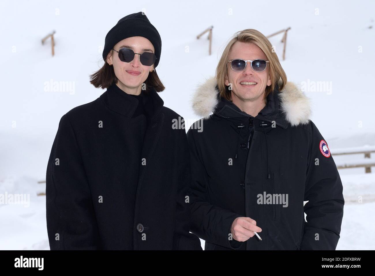Charlotte Le Bon and Alex Lutz attending the 10th Les Arcs Film ...