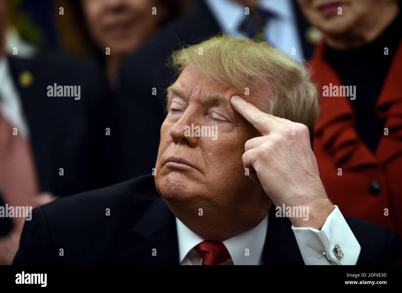 President Donald Trump participates in a signing ceremony for S. 756 ...