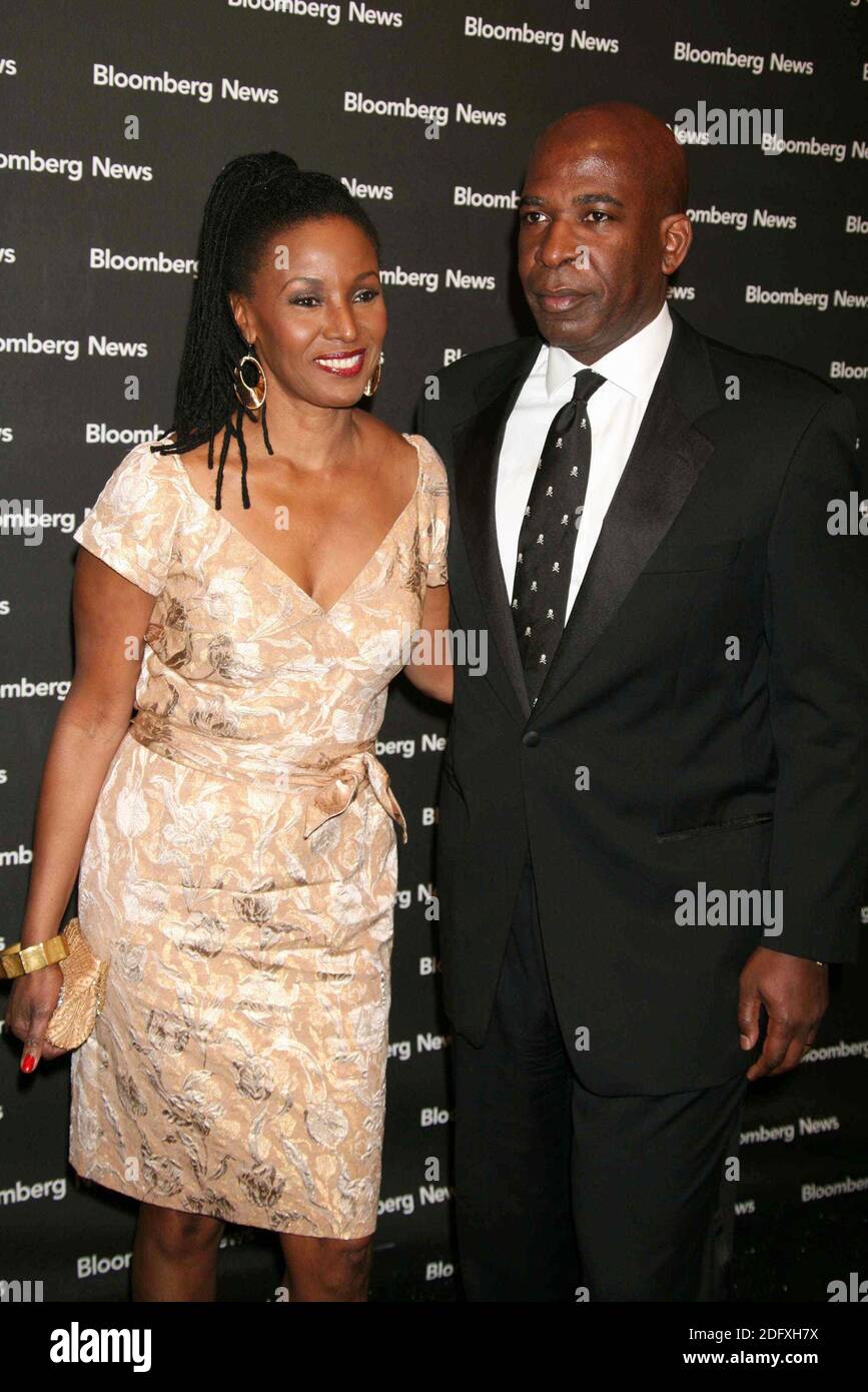 B. Smith and husband Dan Gasby attend the Bloomberg News Gala following ...
