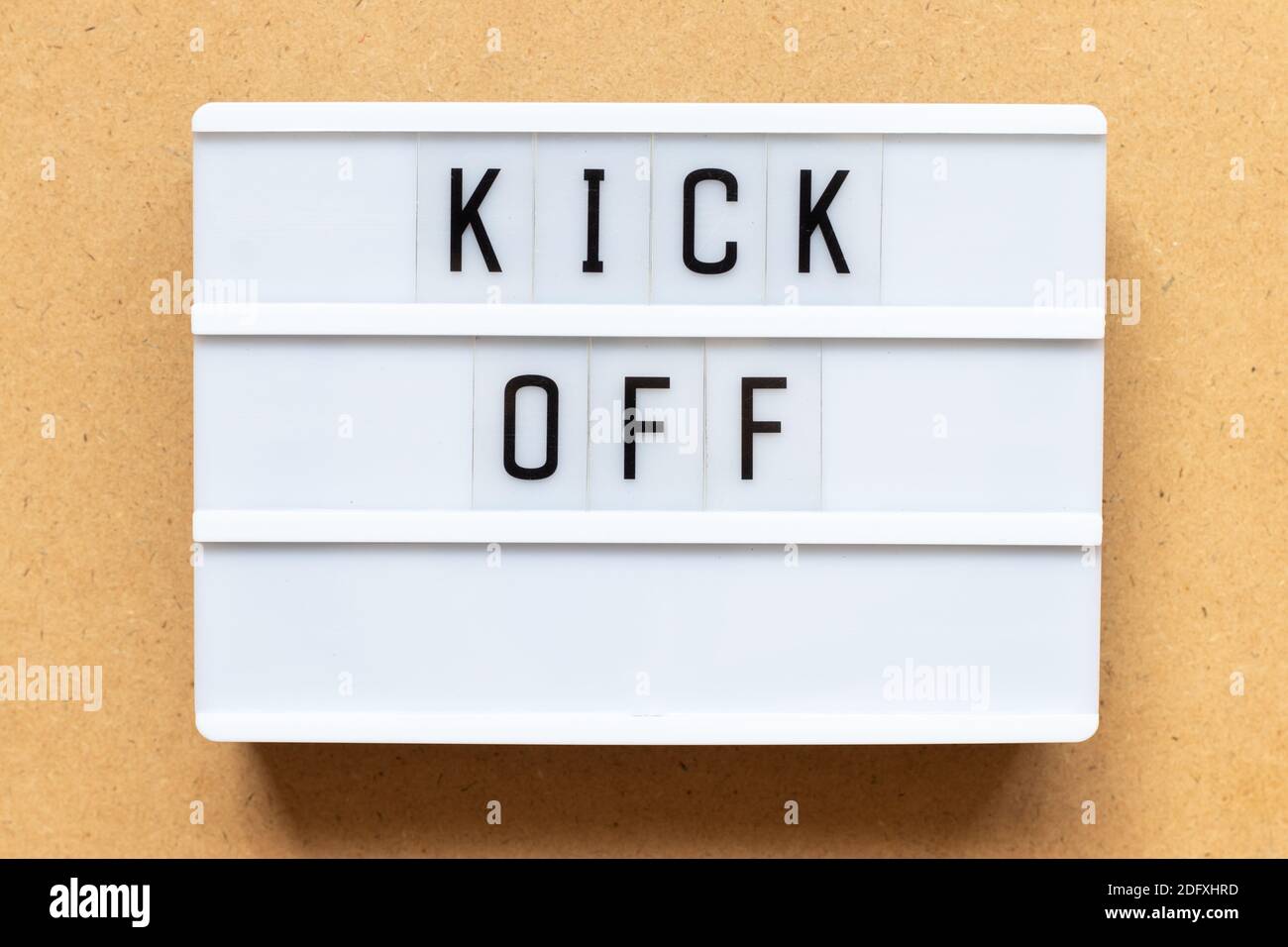 Kick off word hi-res stock photography and images - Alamy