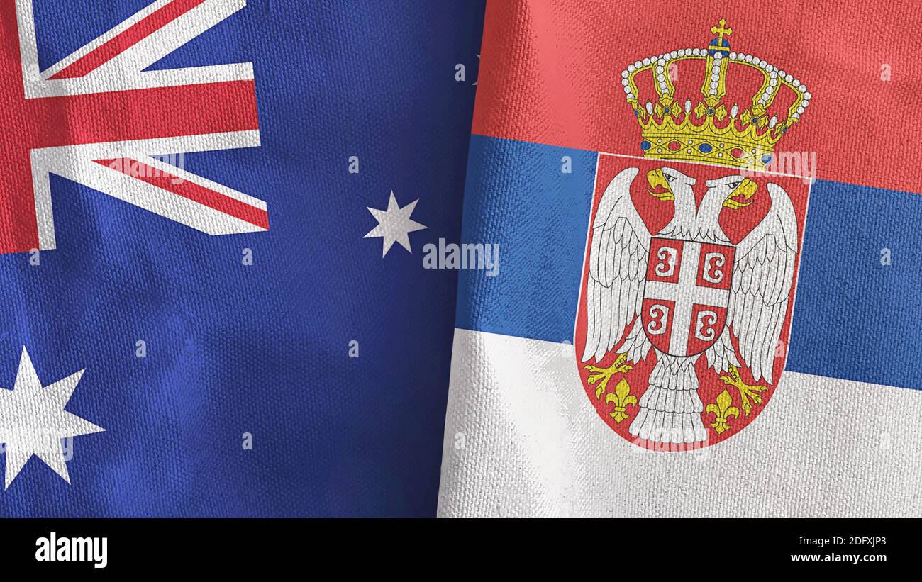 Australia serbia flag hi-res stock photography and images - Alamy