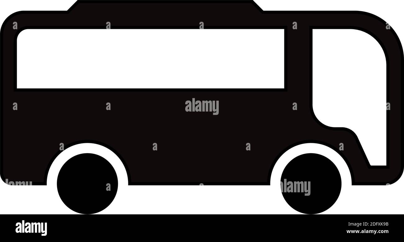 City bus outline vector hi-res stock photography and images - Alamy