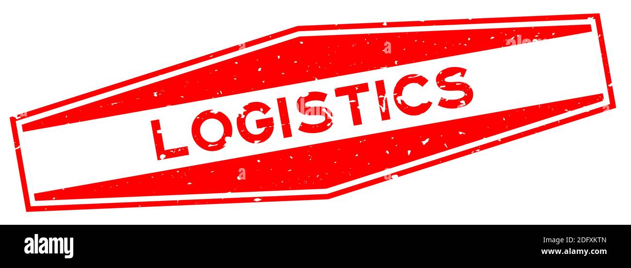 Grunge red logistics word hexagon rubber seal stamp on white background Stock Vector Image & Art ...