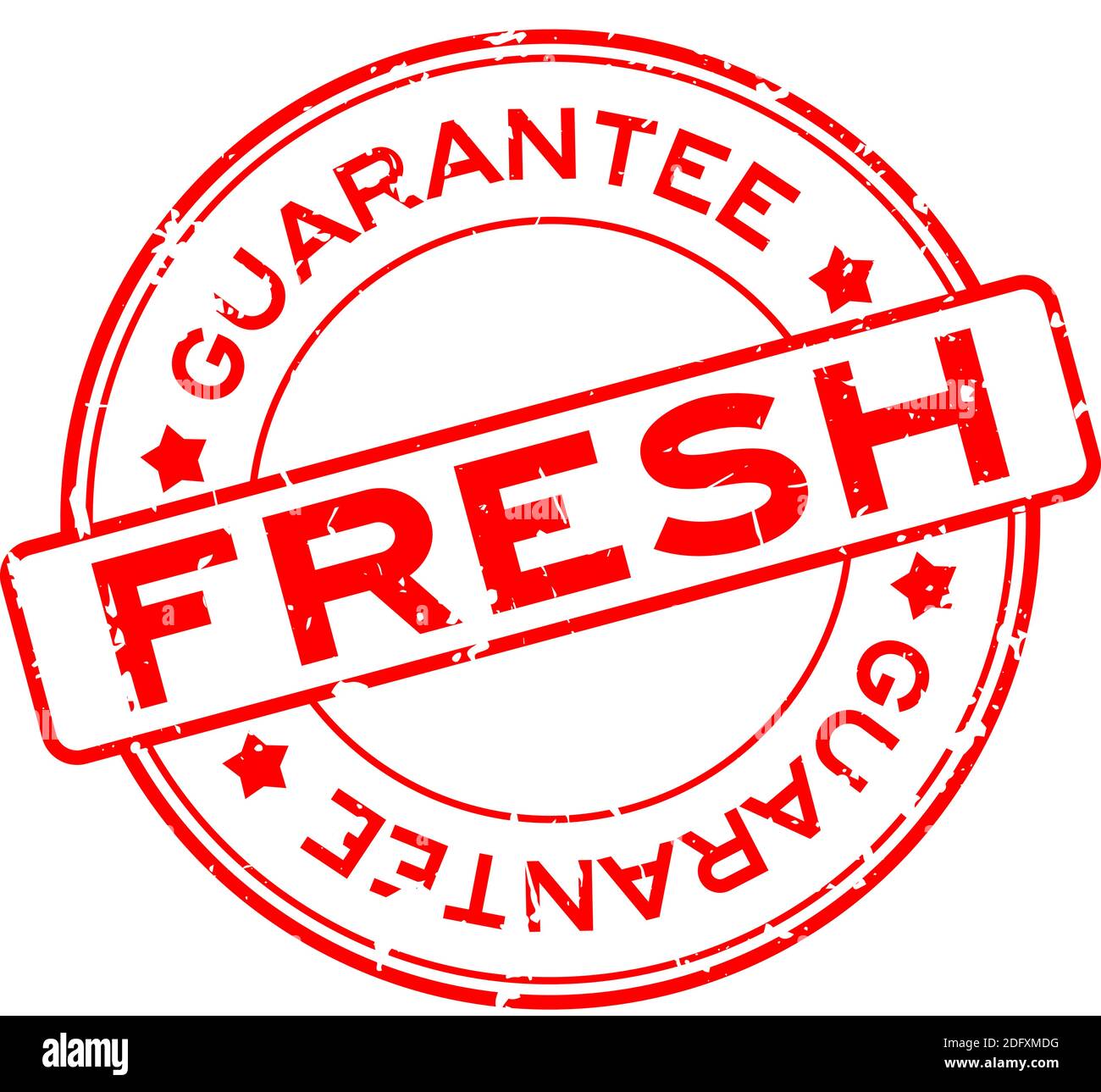 Grunge fresh guarantee word round rubber seal stamp on white background Stock Vector Image & Art ...