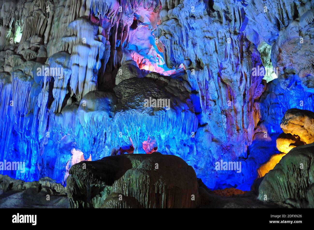 Rock formation and cave in Vietnam Stock Photo - Alamy