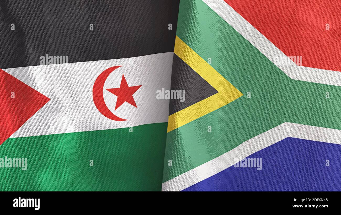 South africa western sahara flag hi-res stock photography and images ...