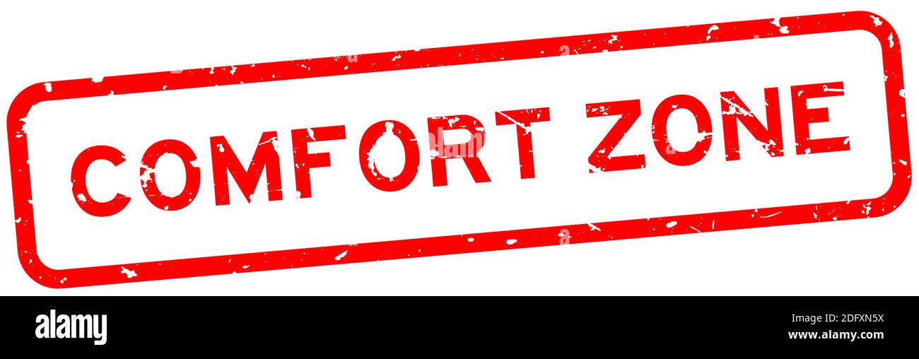Grunge red comfort zone word square rubber seal stamp on white background Stock Vector Image ...