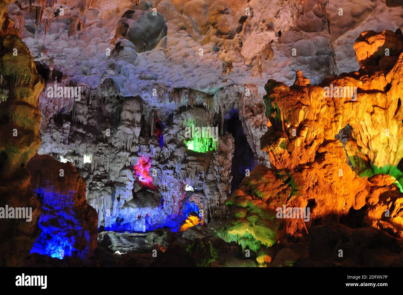 Rock formation and cave in Vietnam Stock Photo - Alamy