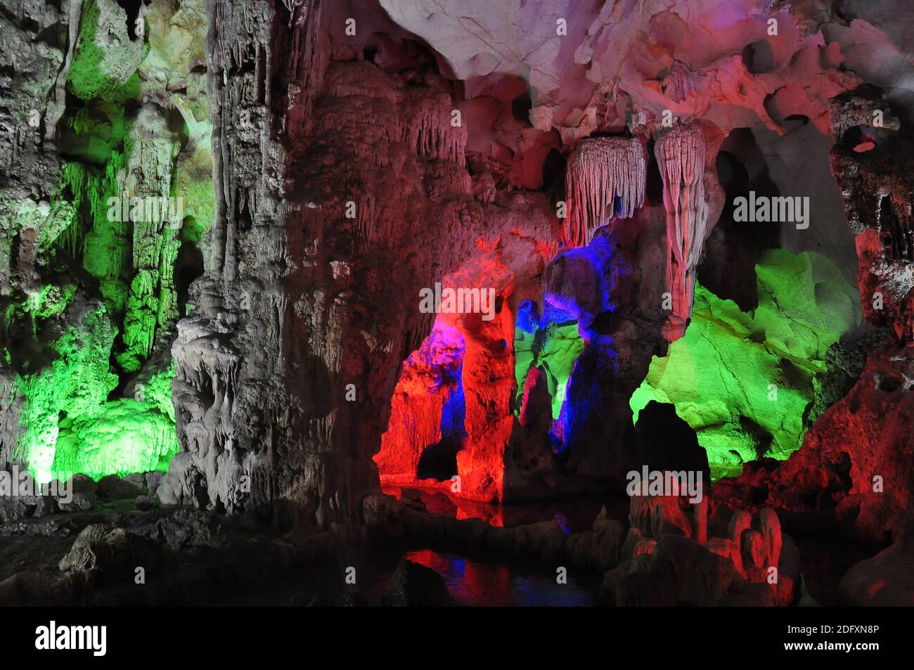 Rock formation and cave in Vietnam Stock Photo - Alamy
