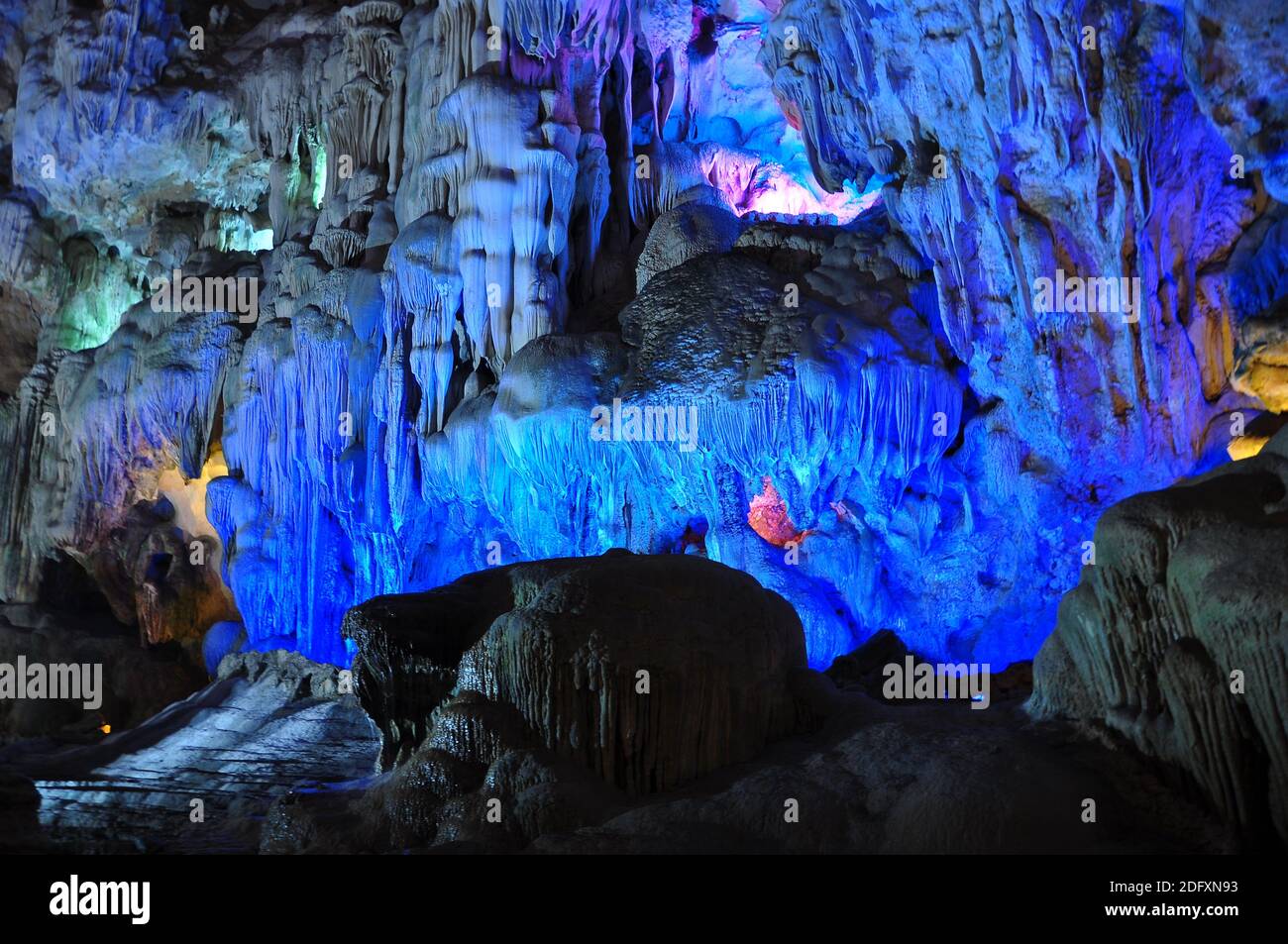 Rock formation and cave in Vietnam Stock Photo - Alamy