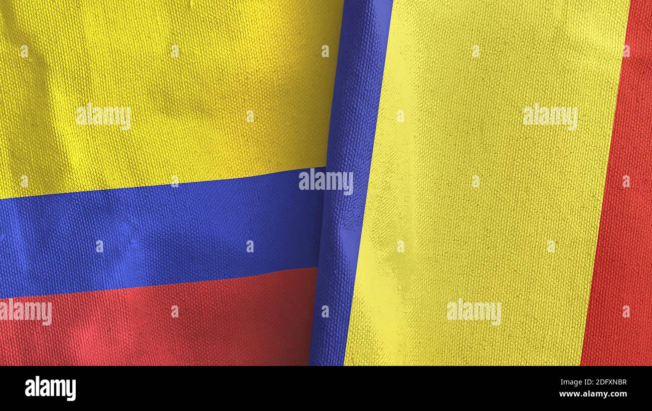 Colombia romania flag hi-res stock photography and images - Alamy
