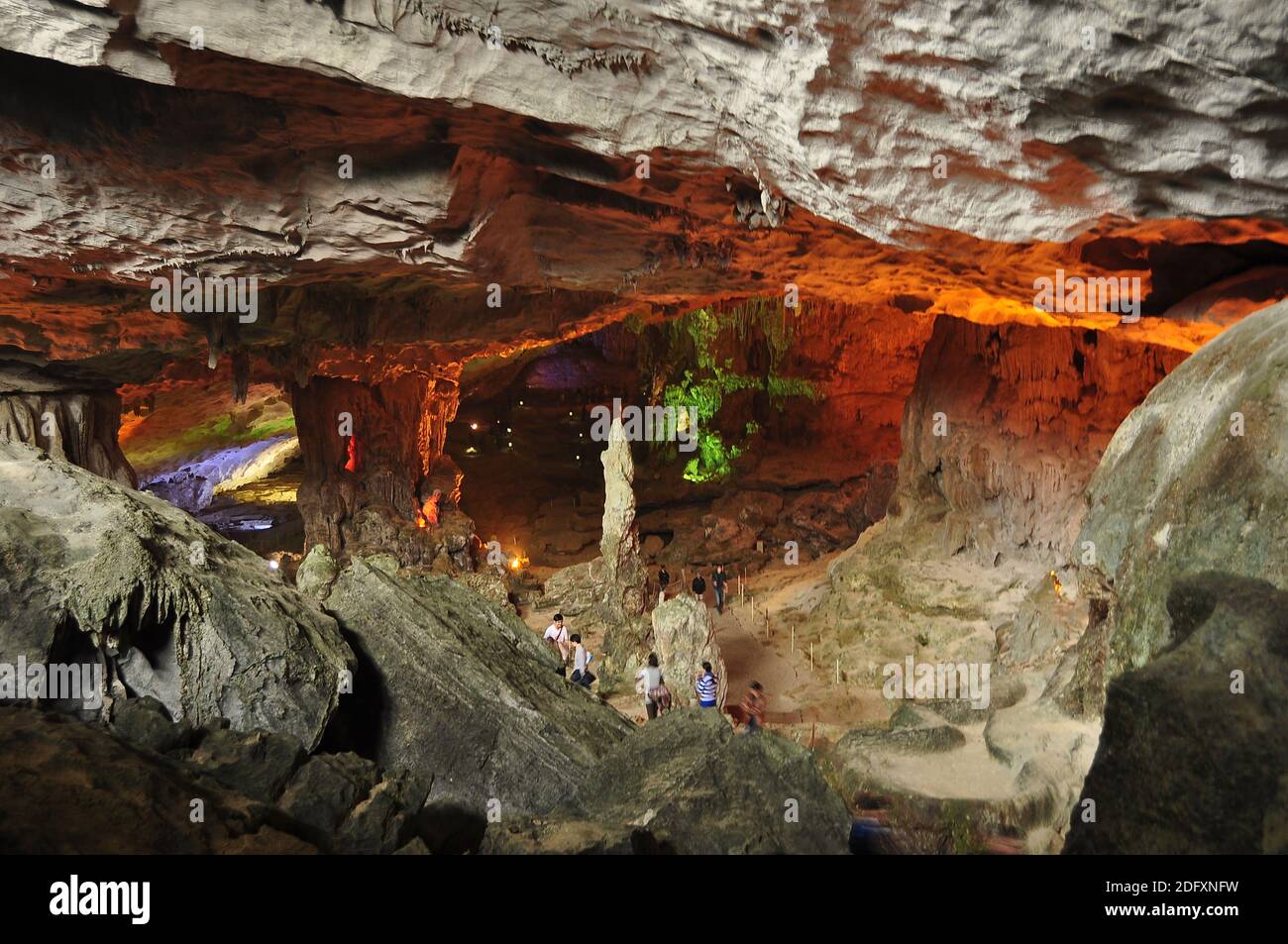 Rock formation and cave in Vietnam Stock Photo - Alamy