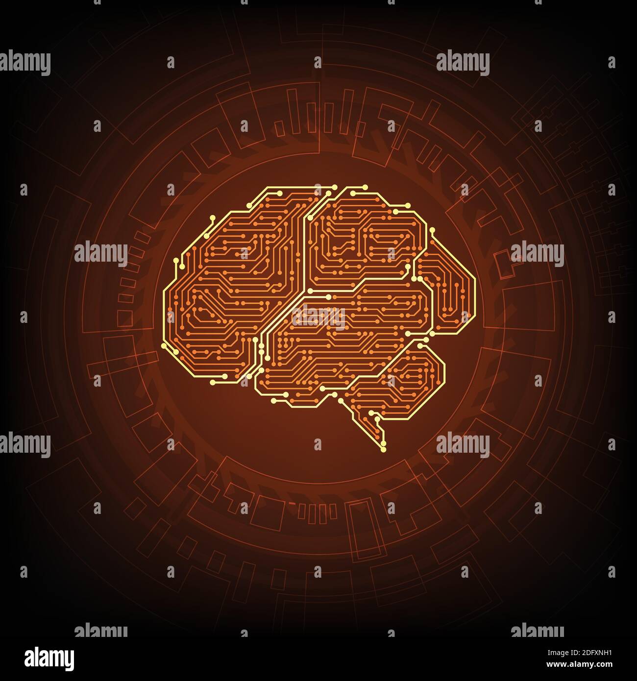 Electronic brain hi-res stock photography and images - Alamy