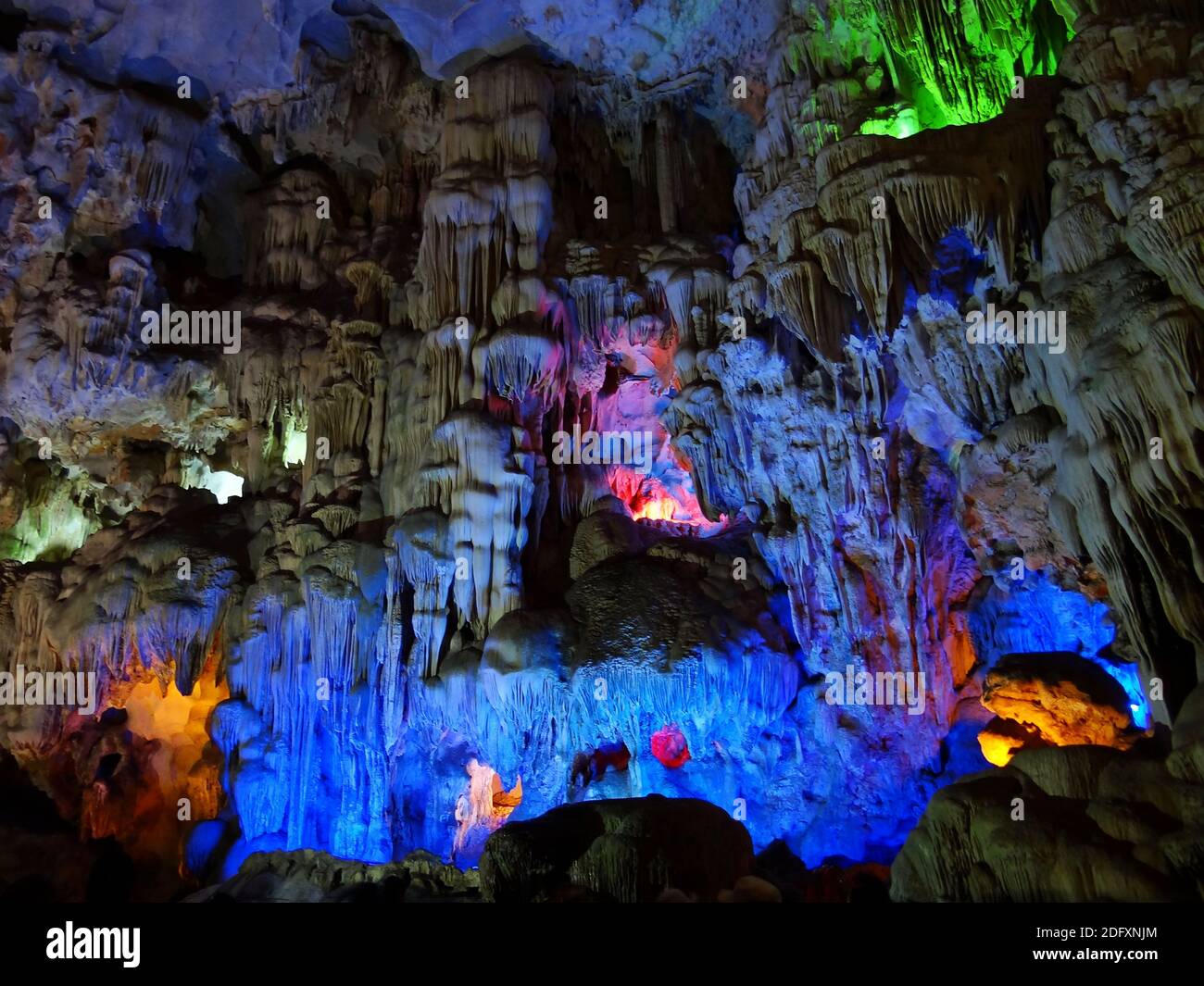 Rock formation and cave in Vietnam Stock Photo - Alamy