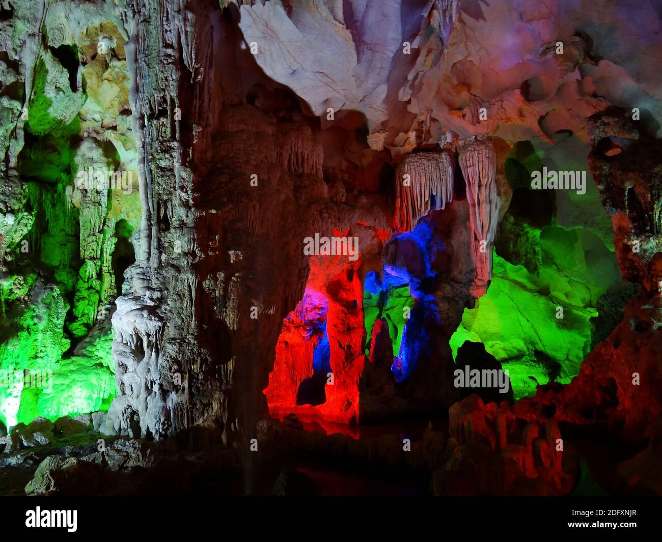 Rock formation and cave in Vietnam Stock Photo - Alamy