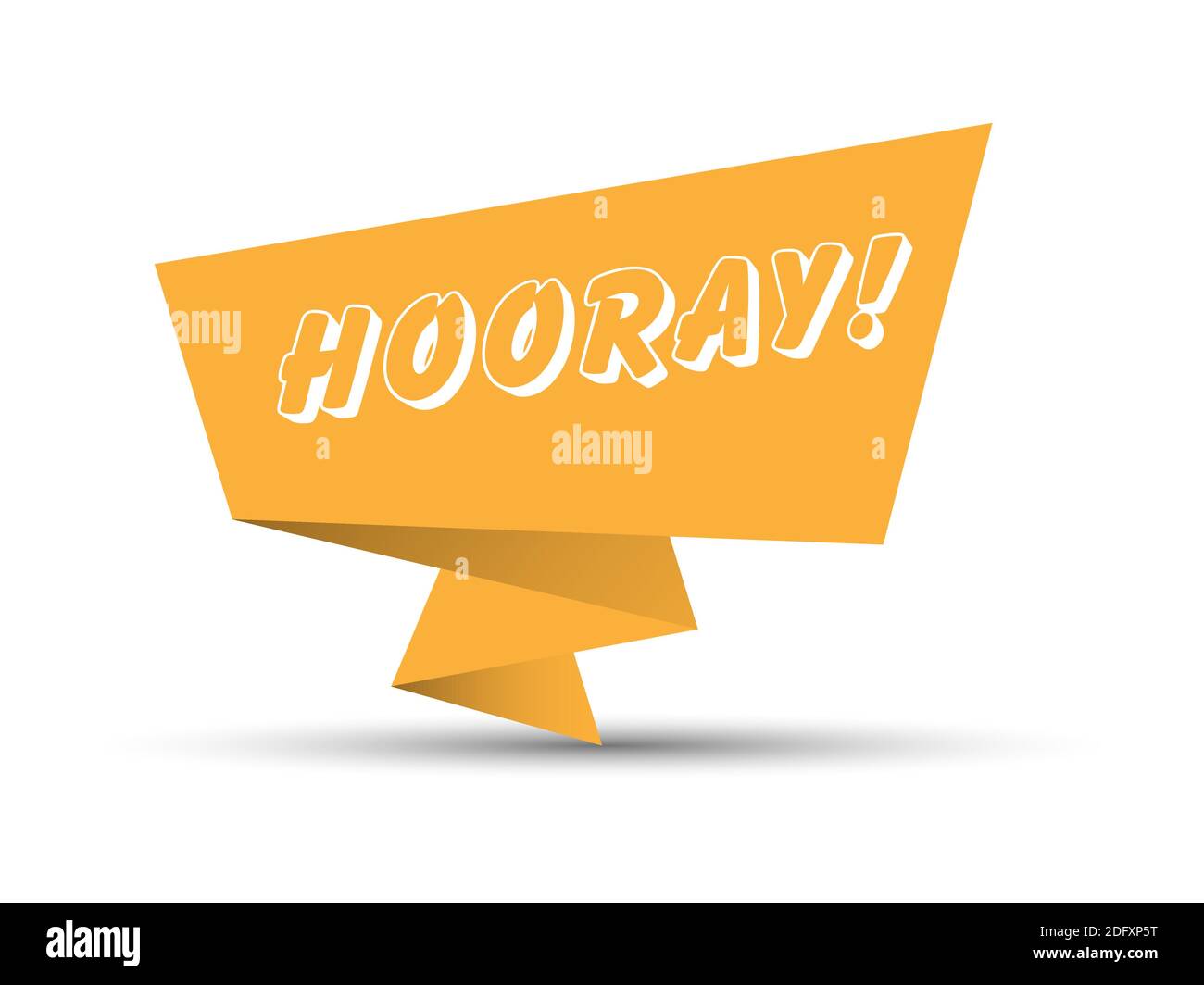 Hooray sign Cut Out Stock Images & Pictures - Alamy
