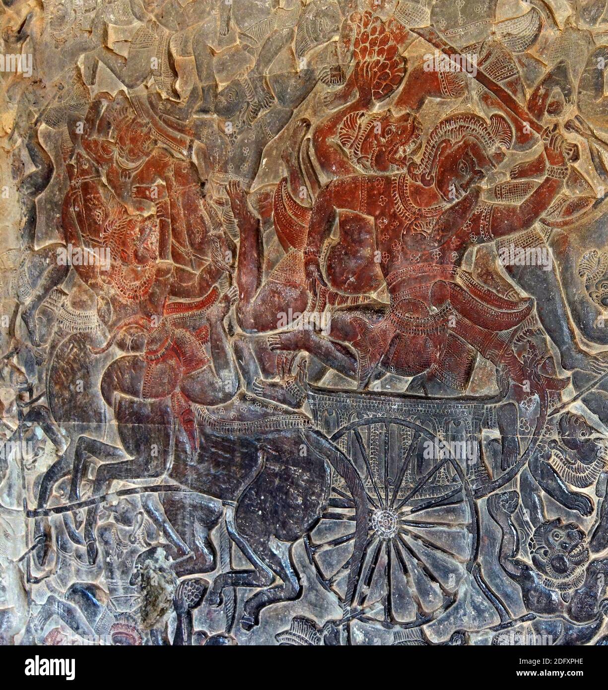 Angkor wat relief ramayana hi-res stock photography and images - Alamy