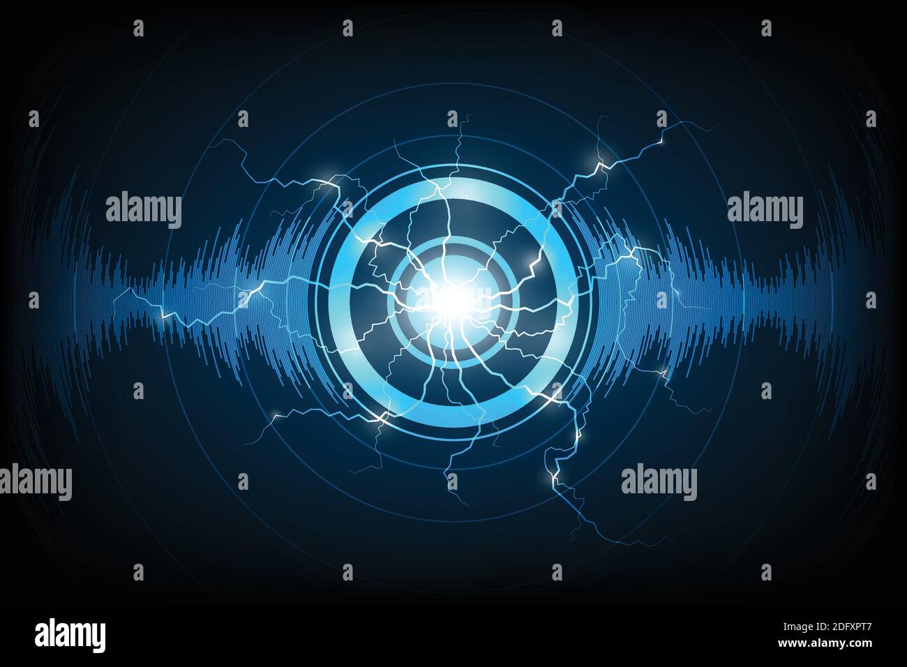 Audio technology on dark blue background Stock Vector Image & Art - Alamy