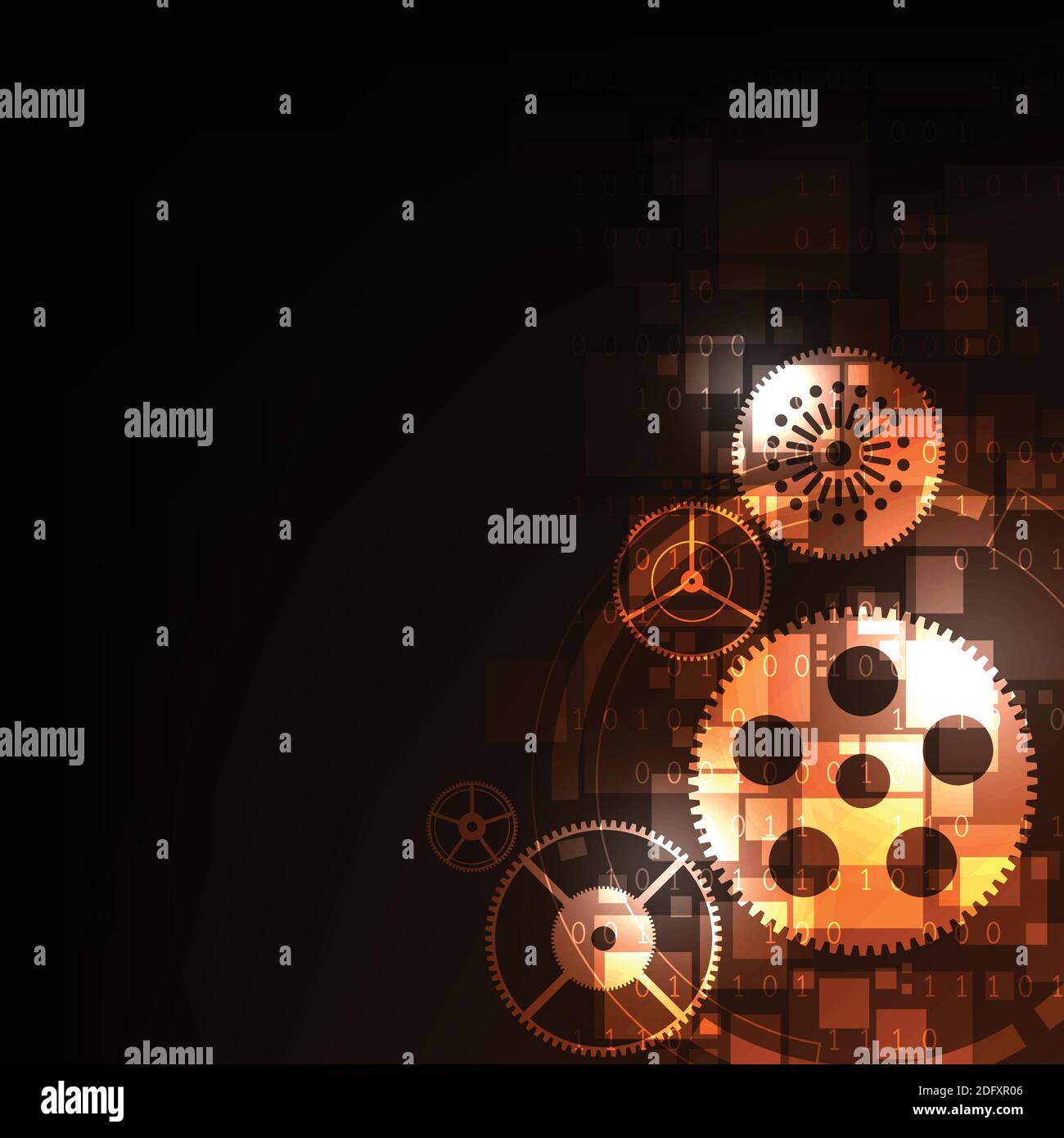 Vector abstract background technology gears concept Stock Vector Image ...