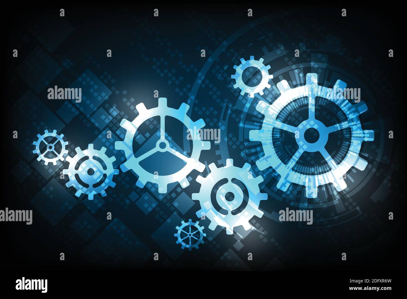 Vector abstract background technology gears concept Stock Vector Image ...