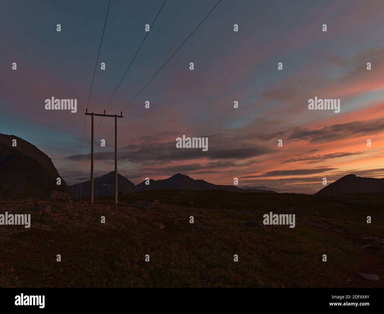 Pylon in landscape hi-res stock photography and images - Alamy