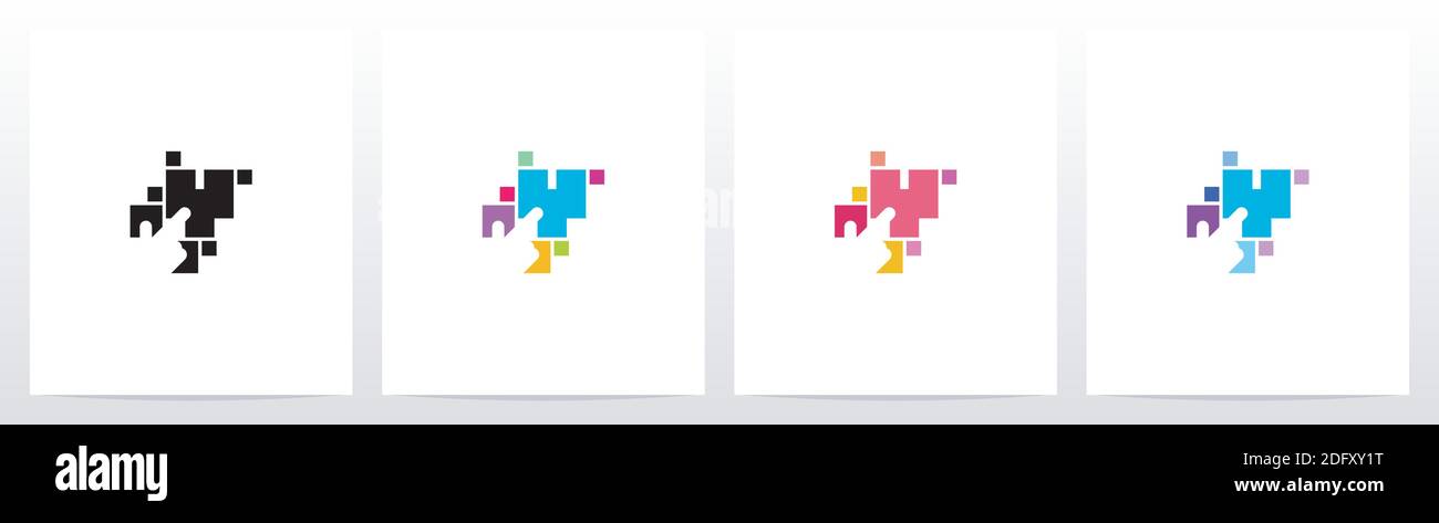 Finger On Button As A Letter Logo Design Y Stock Vector Image & Art - Alamy