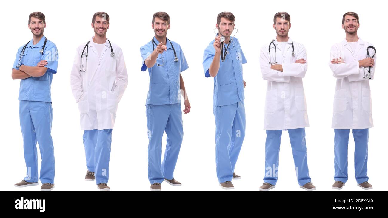 group of medical doctors standing in a row Stock Photo - Alamy