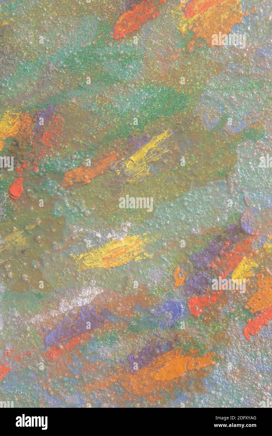 Paint coulours dabbed on wall Stock Photo - Alamy