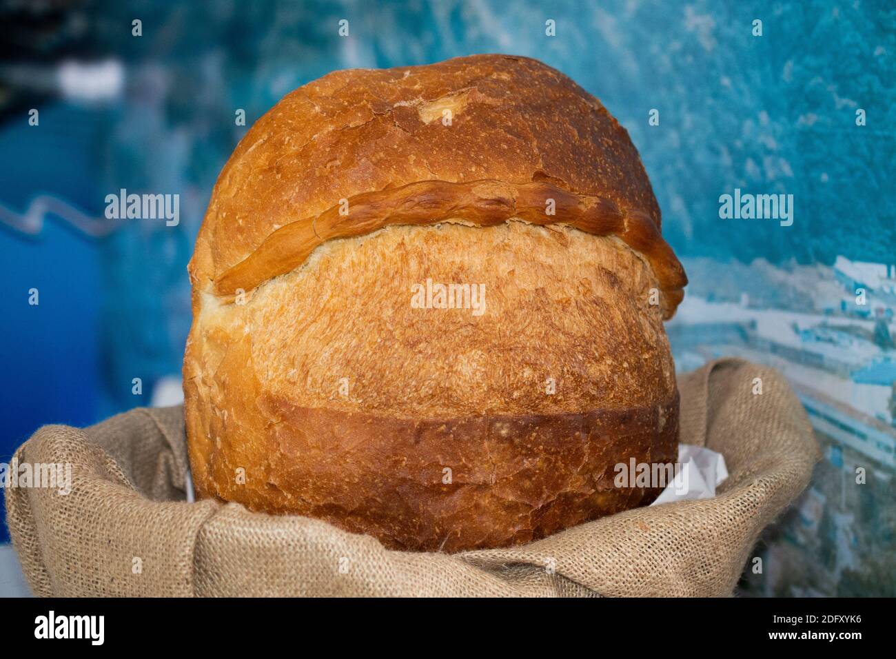 Traditional Turkish style made bread loaf Stock Photo - Alamy