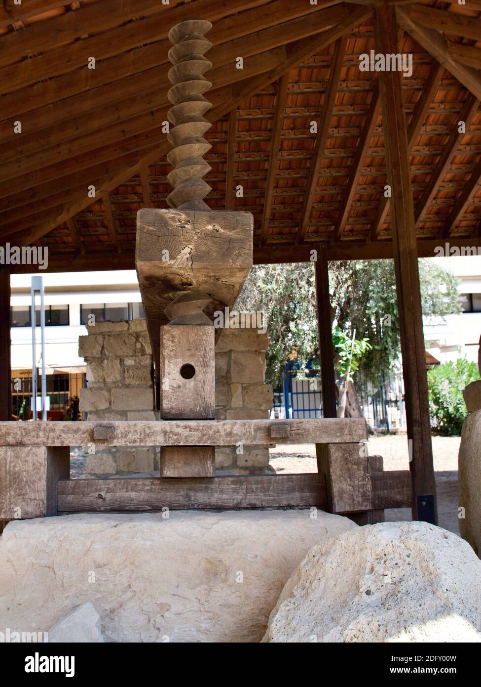 Antique olive press used olive hi-res stock photography and images - Alamy