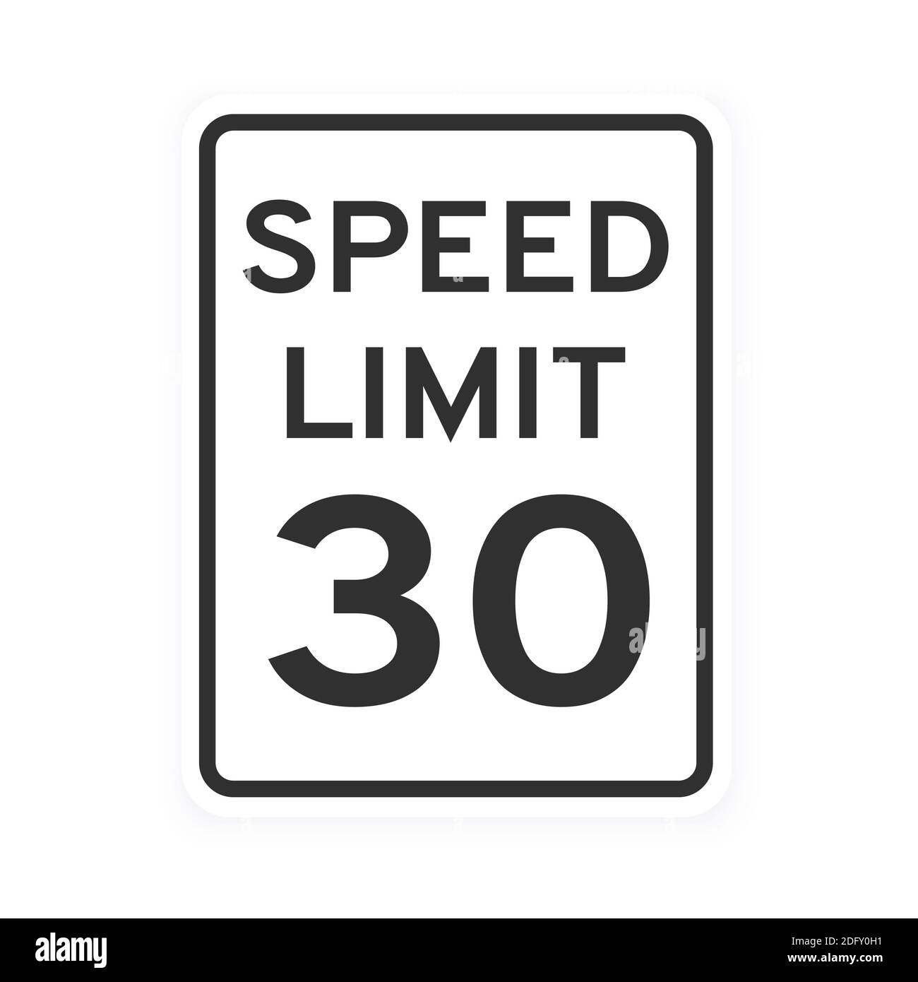 30 mph sign Stock Vector Images - Alamy