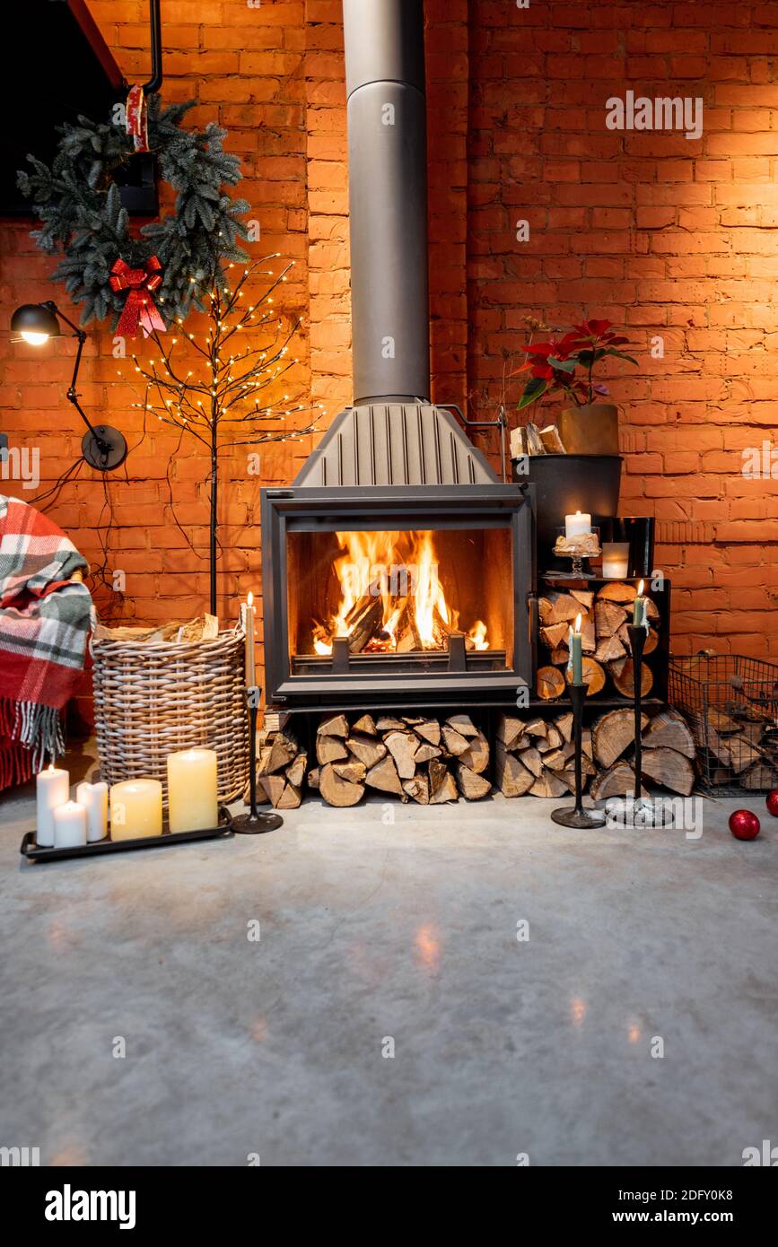 Fireplace Scene Cozy Christmas Fireplace Instrumental 🔥Relaxing