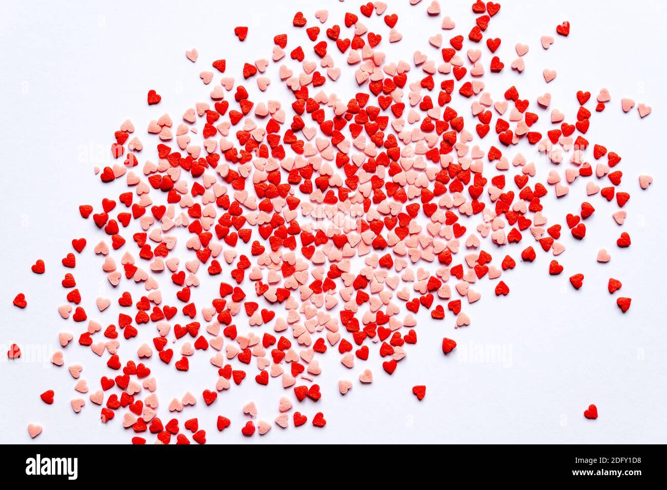 sprinkles background, sugar sprinkle red hearts, decoration for cake ...