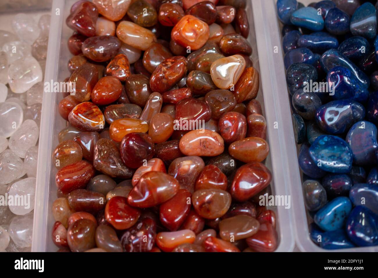 Set of natural various mineral gemstones of various color Stock Photo ...