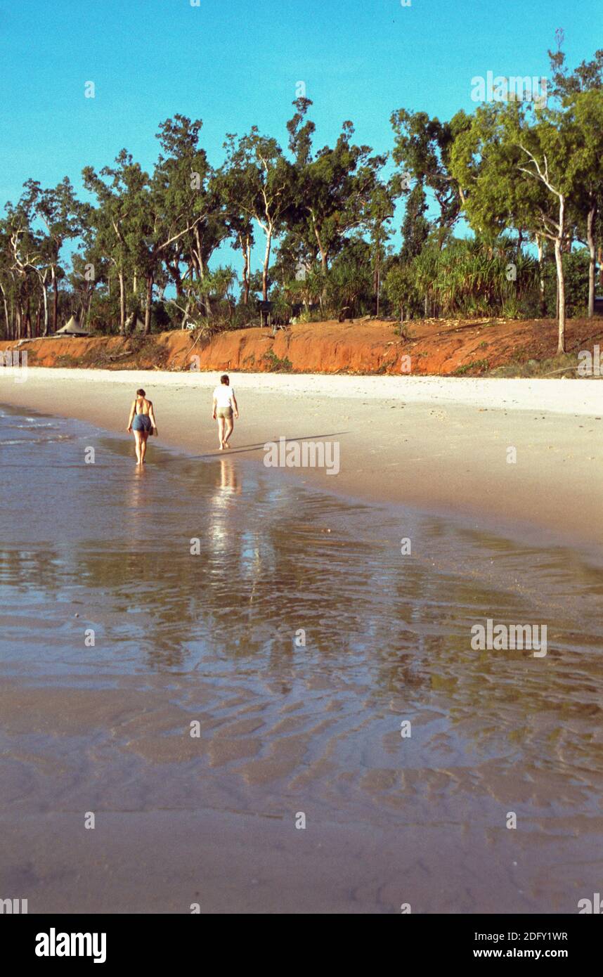 Beach below Putjamirra Safari Camp on Melville Island, Tiwi Islands ...