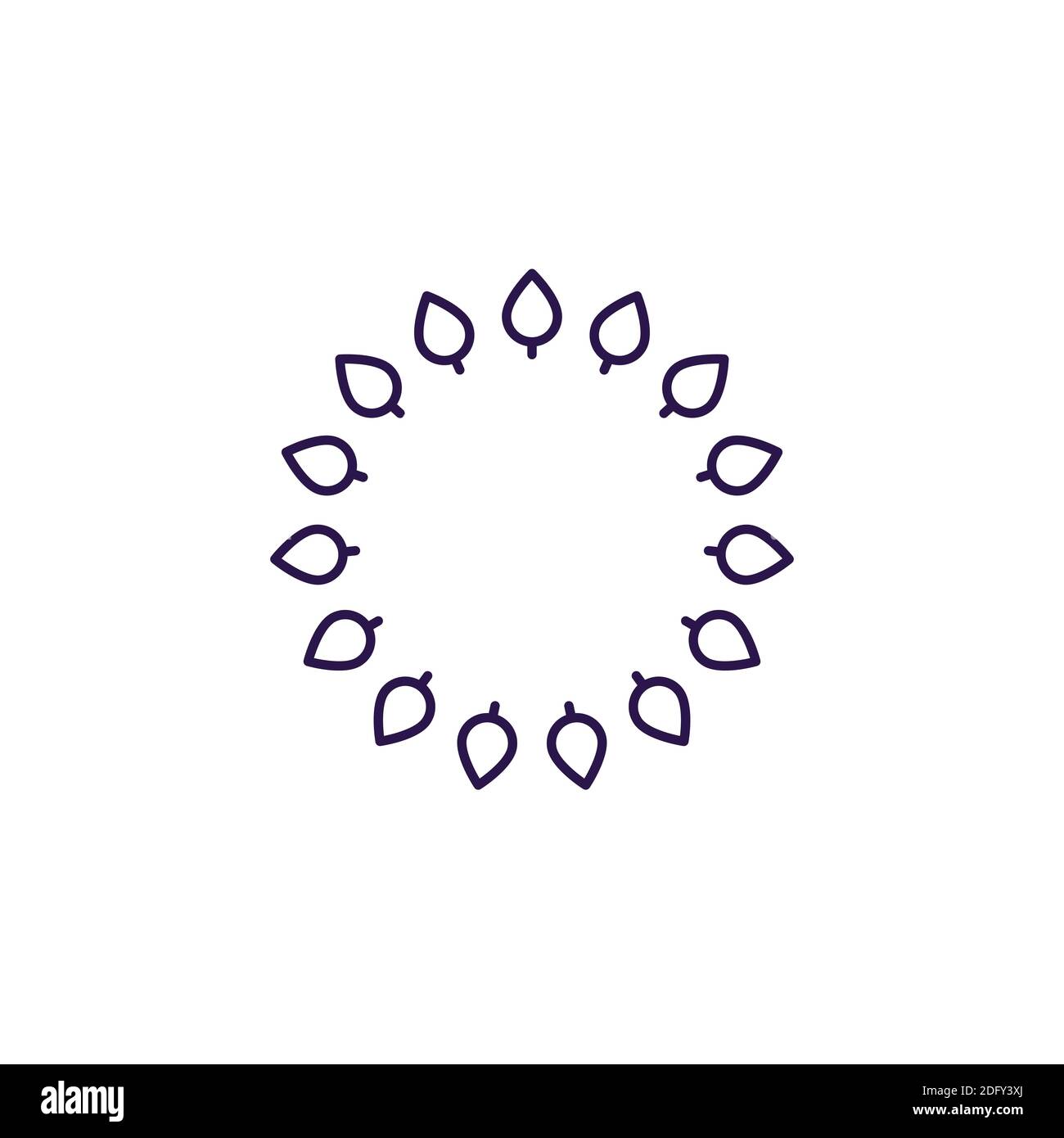 Abstract sun cycle logo design template. Geometric leaf circle eco tech ...